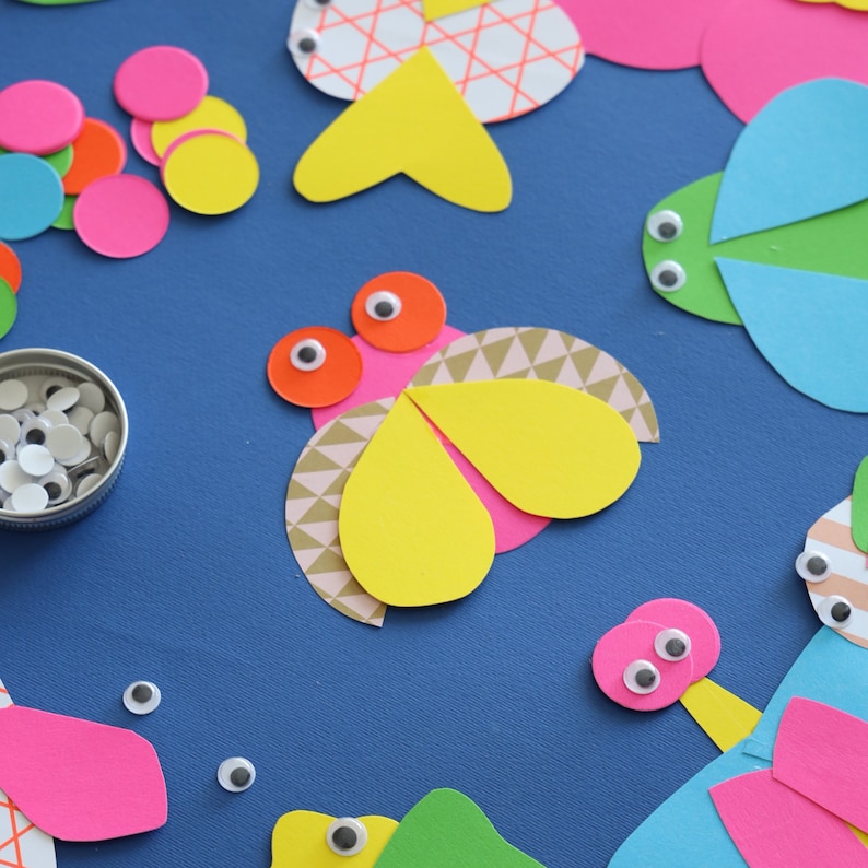 Imaginary Bugs, Paper Craft, Kids Activity DIY, Diy Crafts, Paper Bug ...