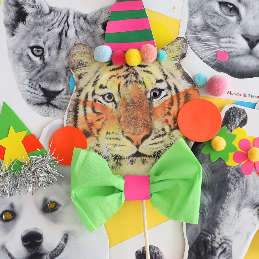 Animals Masks, Safari, Birthday Decorations, Party Printables, Paper ...