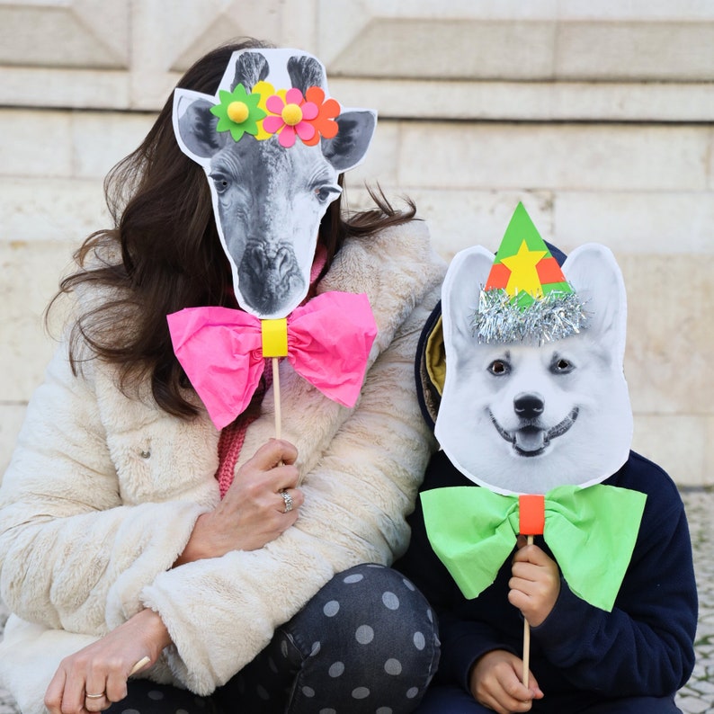 Animals Masks, Safari, Birthday Decorations, Party Printables, Paper ...