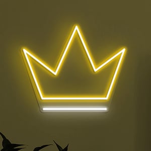Crown Neon Sign, Crown LED Light, Queen Crown Wall Decor, Home Neon ...