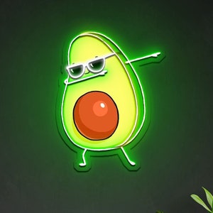 Avocado LED Neon Sign, Avocado Light, Avocado Neon Pop Art, Kitchen ...