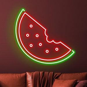 Watermelon Neon Sign, LED Watermelon Light, Watermelon Slice for Fruit ...