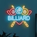 Flaming 8-ball Neon Sign, Flaming 8-ball LED Light, 8-ball LED Neon Art ...