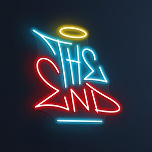 The End Neon Sign, the End LED Light, Cinema Wall Decor, Home Wall Art ...