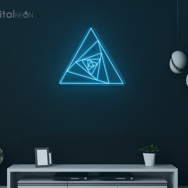 Neon Triangle - Etsy