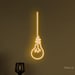 Bulb Neon Sign, Light Bulb LED Light, Light Bulb LED Noen Art, Bright ...
