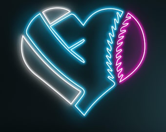 Broken Heart Neon Sign, Broken Love Sign, Neon Bedroom Wall Decor ...