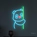 Panda Neon Sign, Panda LED Light, Panda LED Wall Decor, Cute Panda Sign ...