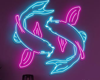 psychedelic koi fish