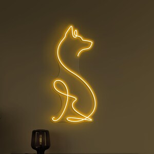 Dog Neon Sign, Dog Puppy Led Light, Dog Wall Decor, Dog Shop Wall Art ...