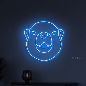 Groundhog Neon Light, Groundhog Neon Sign, Animal LED Signs for Room ...