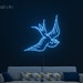 Swallow LED Neon Sign for Flying Bird Wall Art Bedroom Living Room ...