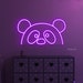 Panda Neon Sign, Panda LED Light, Panda LED Wall Decor, Eye-catching ...
