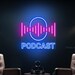 Podcast Neon Sign, Podcast LED Light, Microphone Neon Art, Recording ...