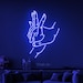 Hands Love Neon Sign, Holding Hands LED Light, Hands Love Wall Art ...