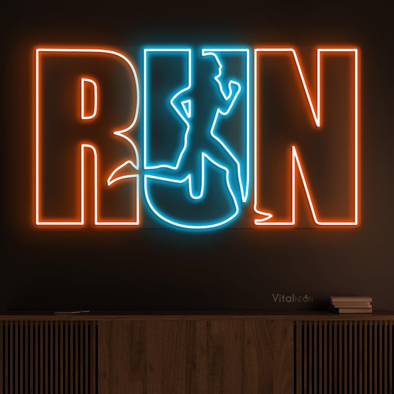 Runner Led Wall Sign - Etsy UK