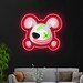 Teddy Bear With Green Cross Neon Sign, LED Neon Light, Horror Bear Face ...