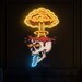 Skull Boom Neon Light, Skull Pop Art Neon Sign, Game Room Decor,ideal ...