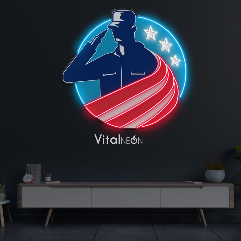 Military Neon Sign - Etsy