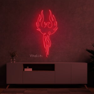 Phoenix Neon Sign, Phoenix Bird Neon Light, Neon Art Wall Decor ...
