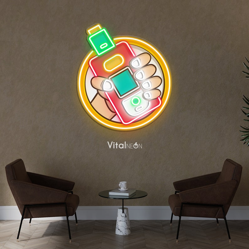 Vape LED Neon Light, Vape Pop Art Decor, Vape Neon Sign, Sign for Smoke ...