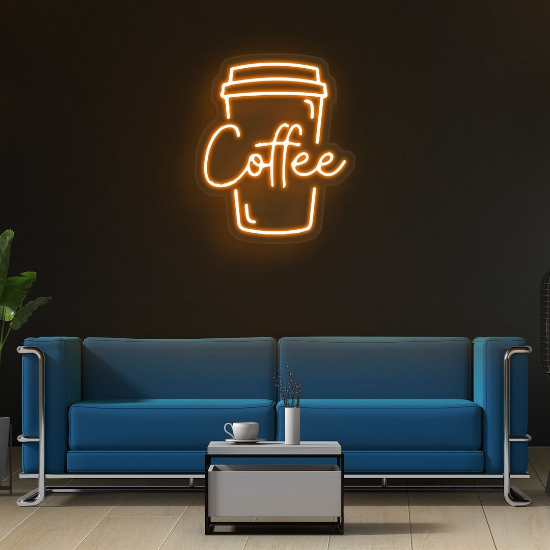 Coffee Neon Sign, Coffee Shop Neon Light, LED Wall Decor for Cafe and ...