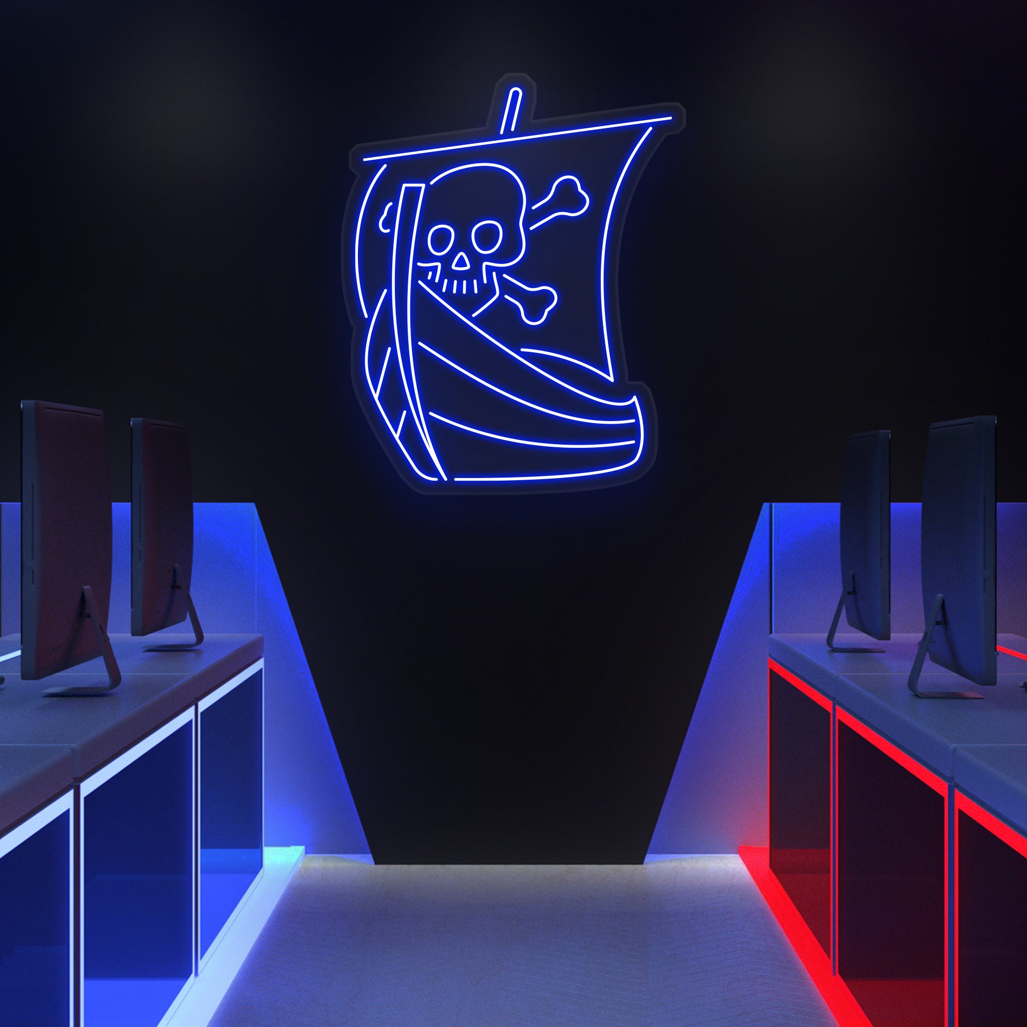 Pirate Ship LED Neon Sign, Night Light, Wall Decor, Christmas Decor ...