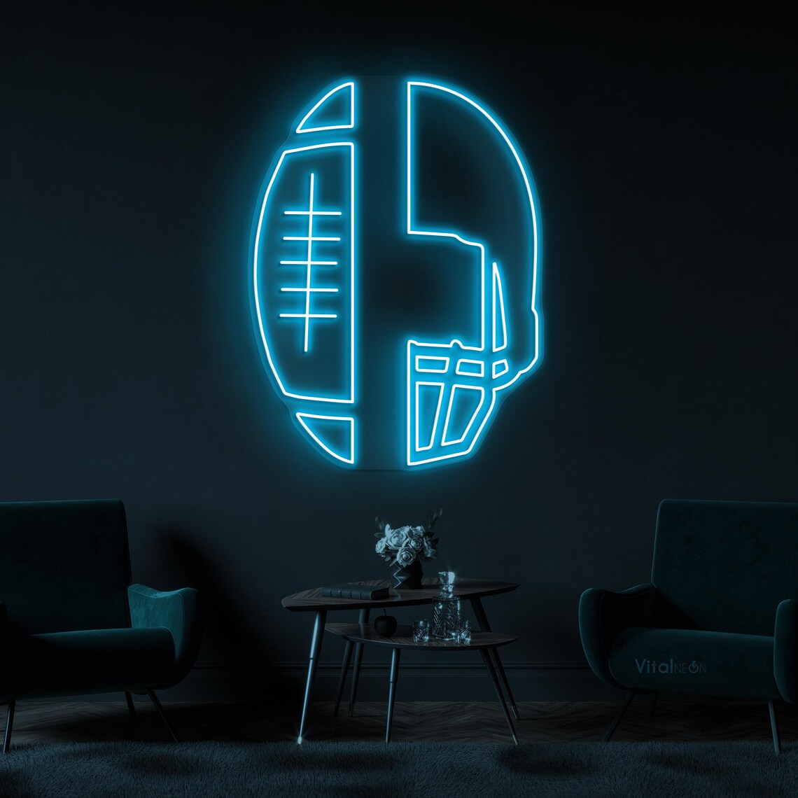 Football & Helmet Neon Sign, Sports Shop LED Decor - Etsy