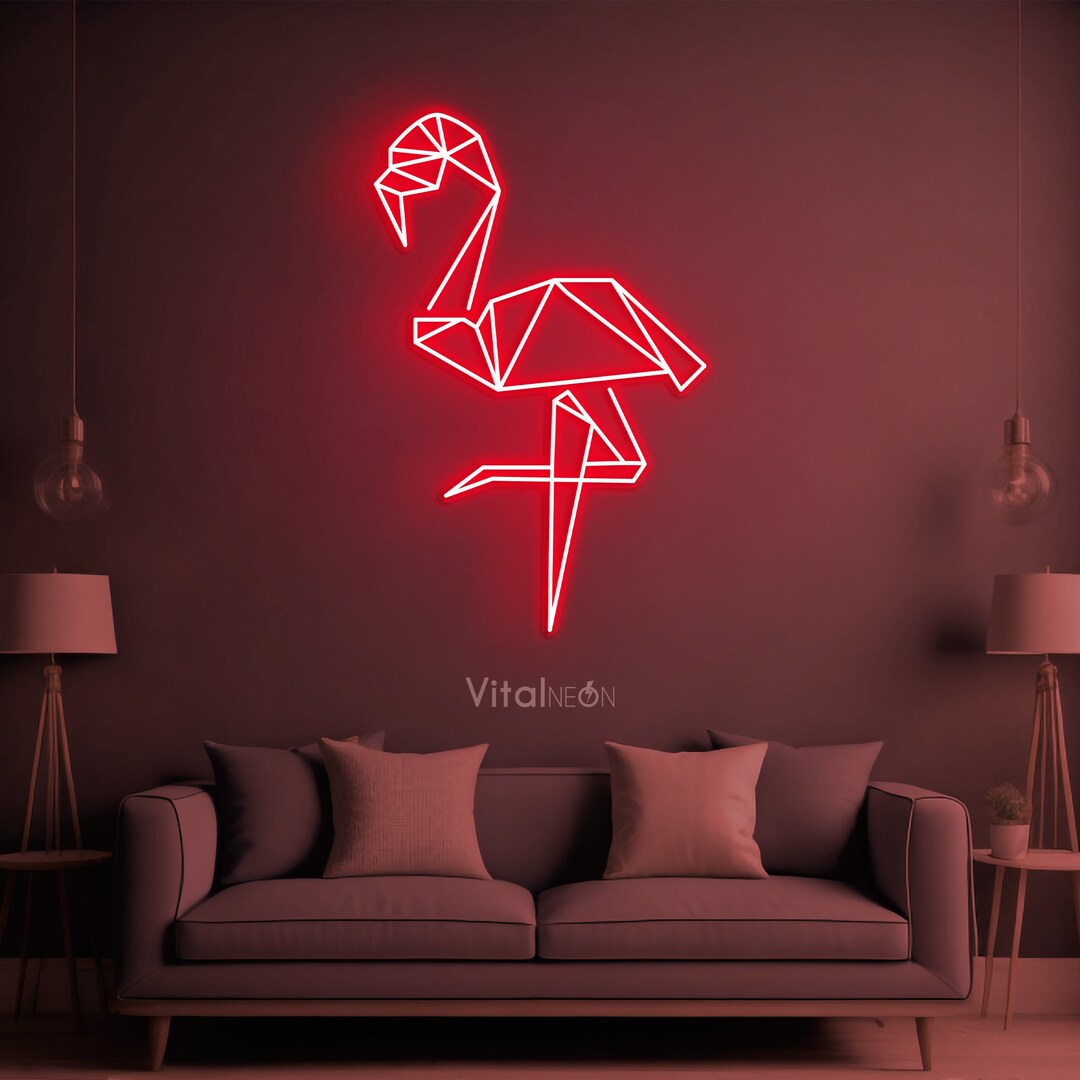 Flamingo Neon Light, Flamingo Neon Signs, Flamingo Decor for Bedroom ...