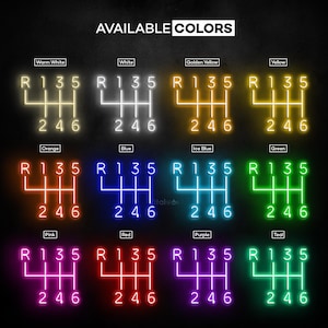 Car Gearbox Neon Sign LED Light Auto Workshop Wall Art for Garage ...