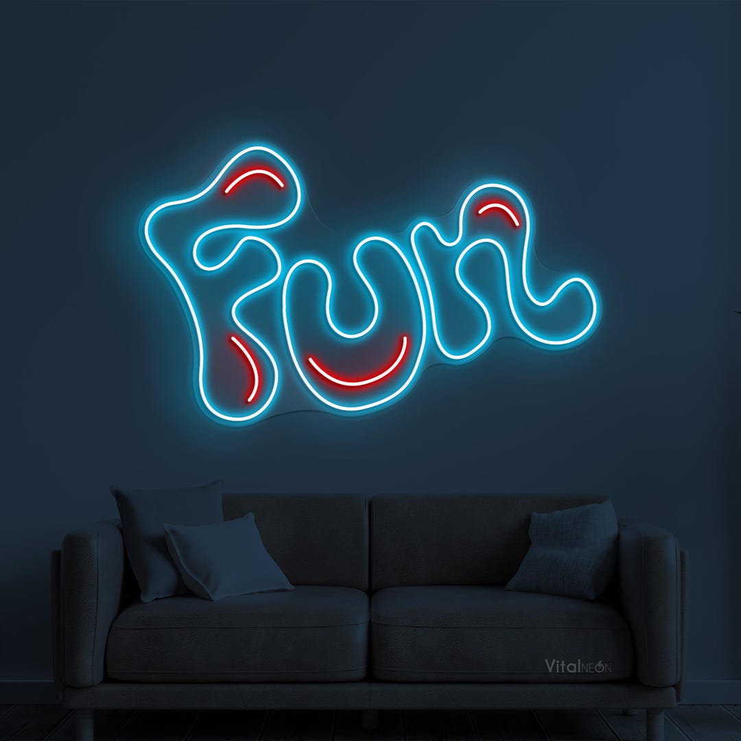 Fun Neon Sign, Fun LED Light, Party Wall Decor, Wedding Party Wall Art ...