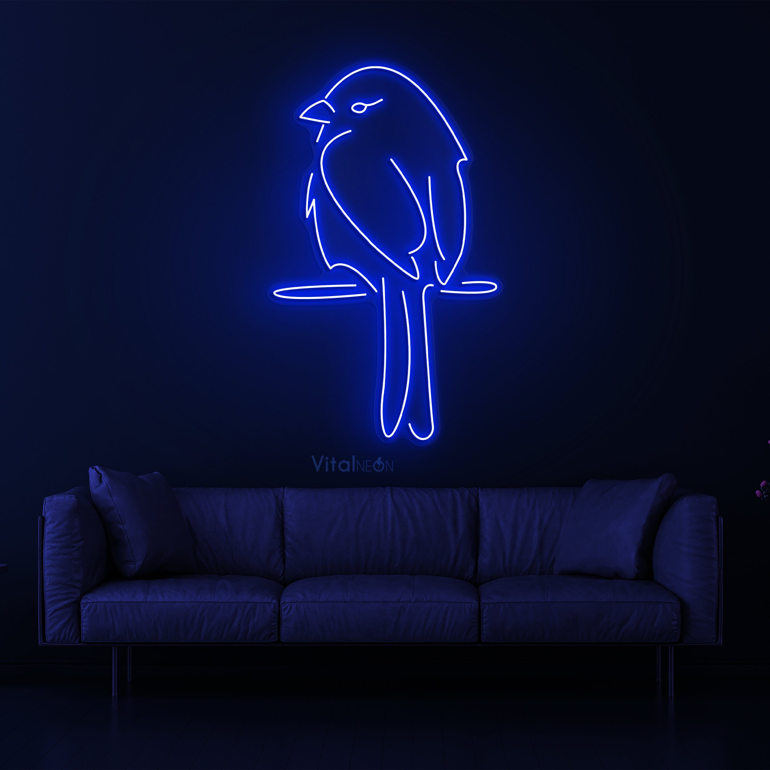 Sparrow Neon Sign, LED Bird Wall Decor, Flying Bird Light Sign, Bird ...