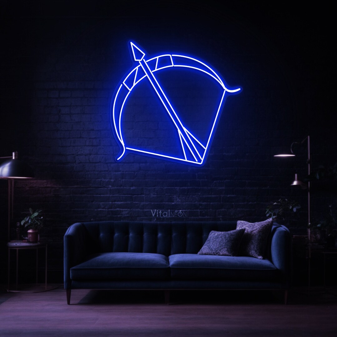 Sagittarius Neon Sign, Astrology Zodiac Horoscope LED Light, Bedroom ...
