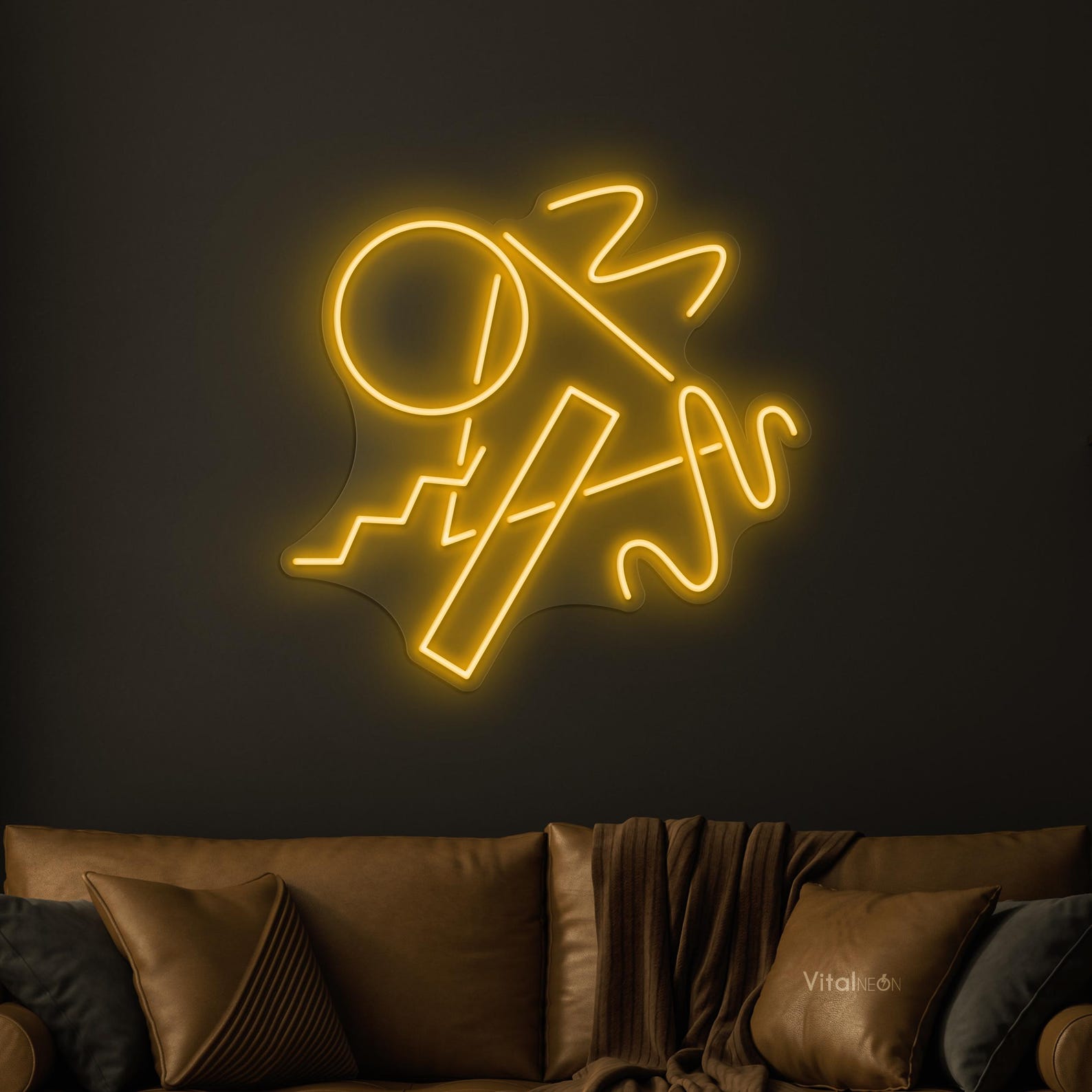 Memphis Design Neon Sign, Memphis Design LED Light, 80s Geometric Wall ...