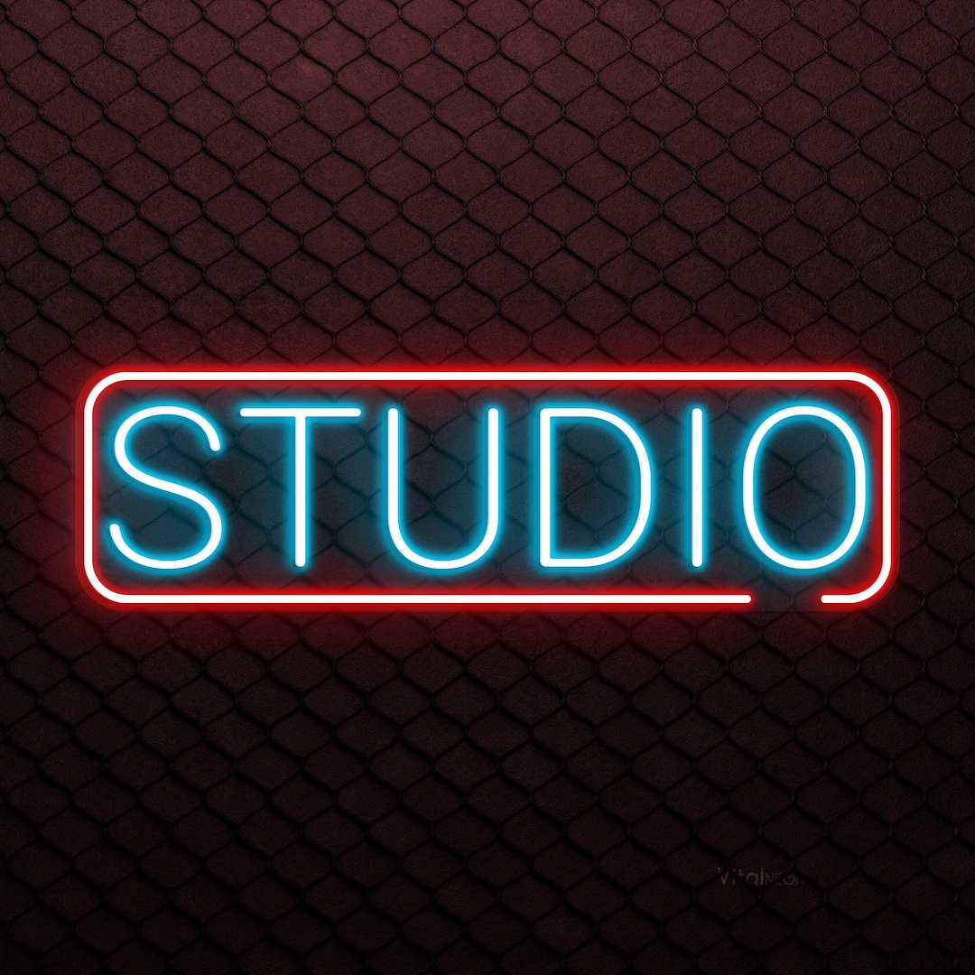 STUDIO Neon Sign, STUDIO LED Light, Studio Logo Wall Decor, Music ...