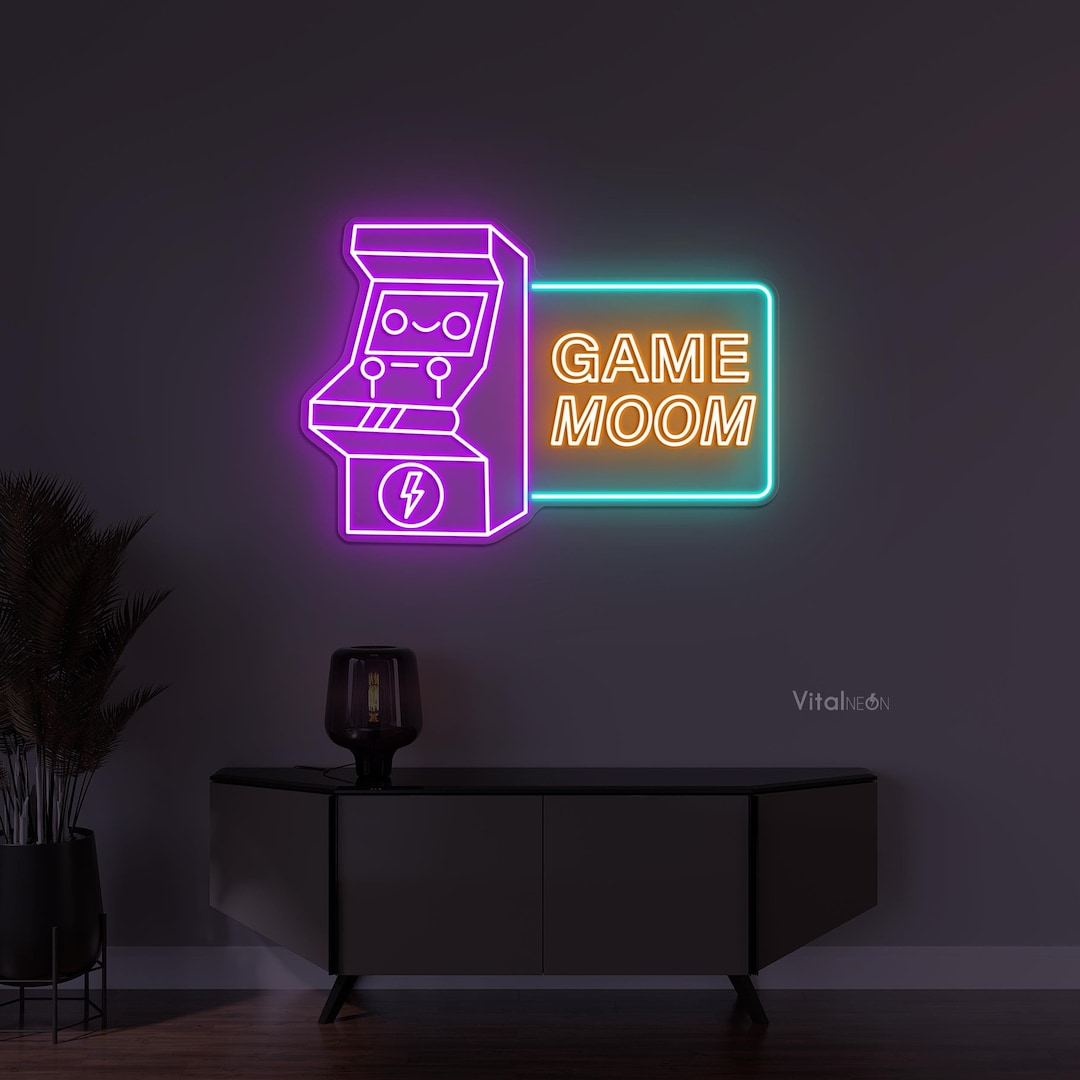 Game Room Neon Sign, Game Room LED Light, Game Controller Wall Decor ...