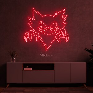 Ghost Neon Sign, Anime Ghost Light, Anime Ghost Light for Game Room ...