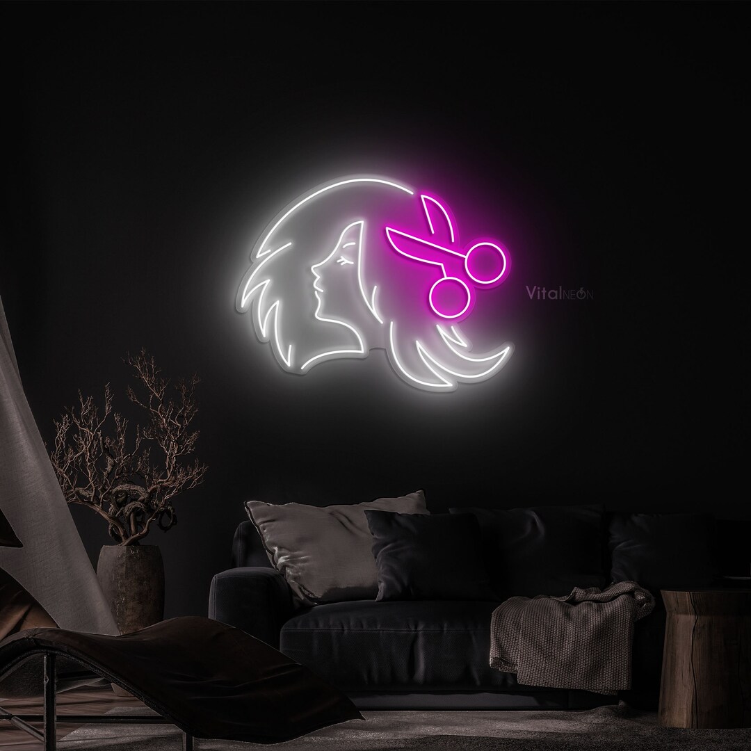 Hair Salon Neon Sign, LED Light for Salon Decoration, Stylish Hair ...