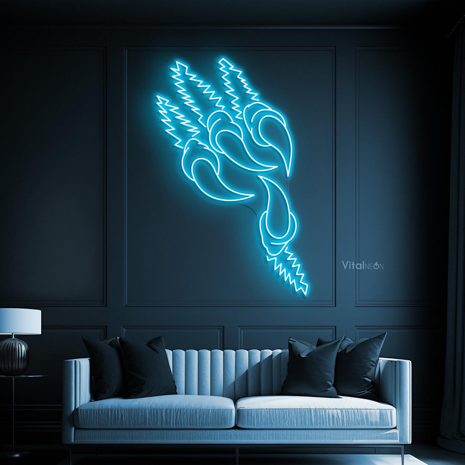 Claws LED Neon Sign Sharp Claws Wall Art for Game Room Home Birds Decor ...