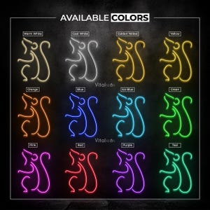 Mouse Neon Sign, Mouse LED Light, Cute Rat Wall Art, Kids Room Wall ...