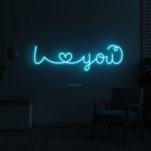 I Love You Neon Sign, LED Neon Sign for Wedding Party Wall Decor, Gift ...