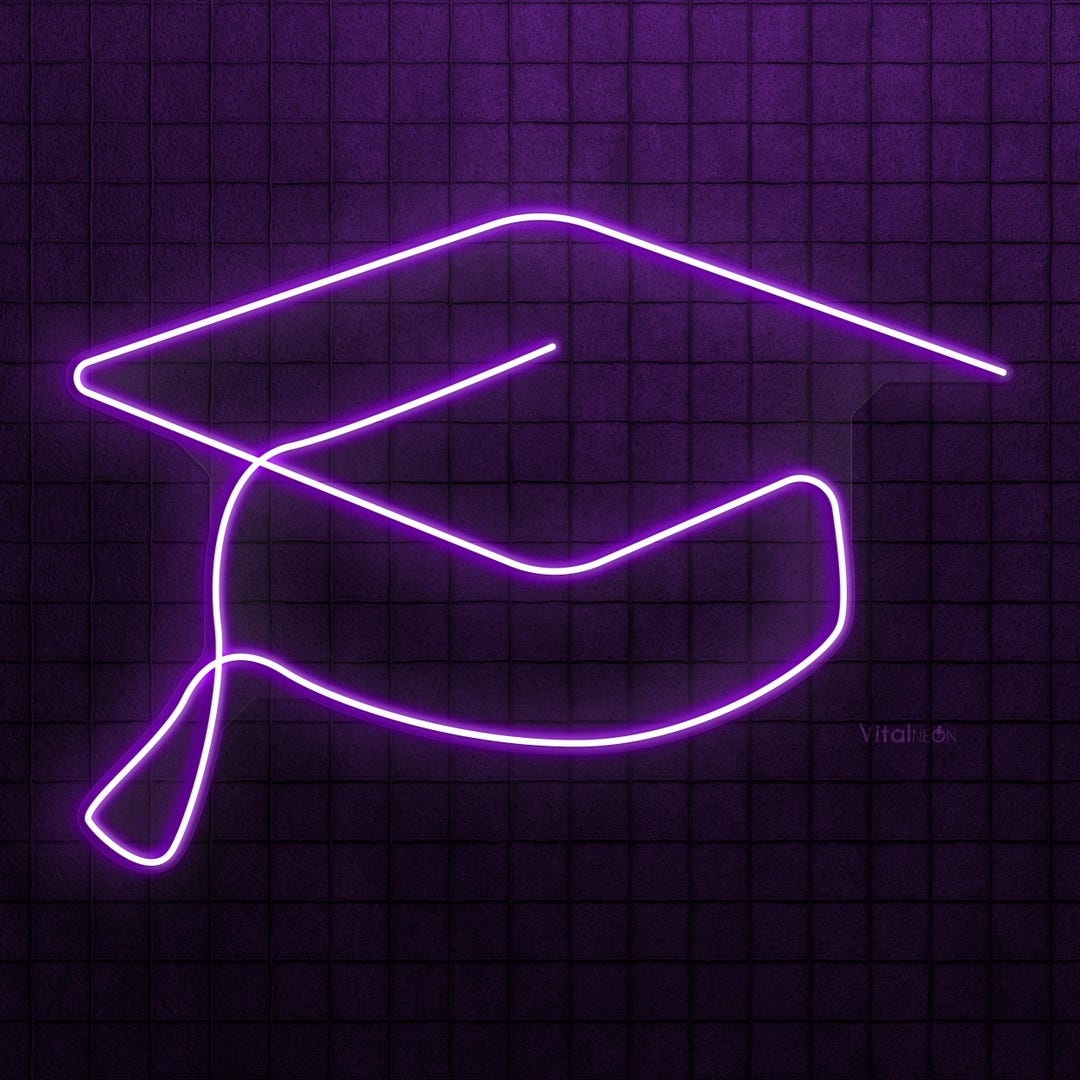 Graduation Cap Neon Sign, Graduation Cap Led Light, College Graduation ...