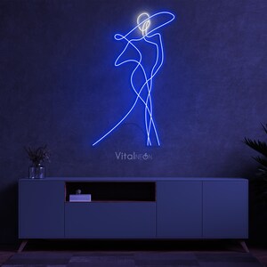 Female Neon Sign, Female LED Light, Woman's Body Lines Light, Woman ...