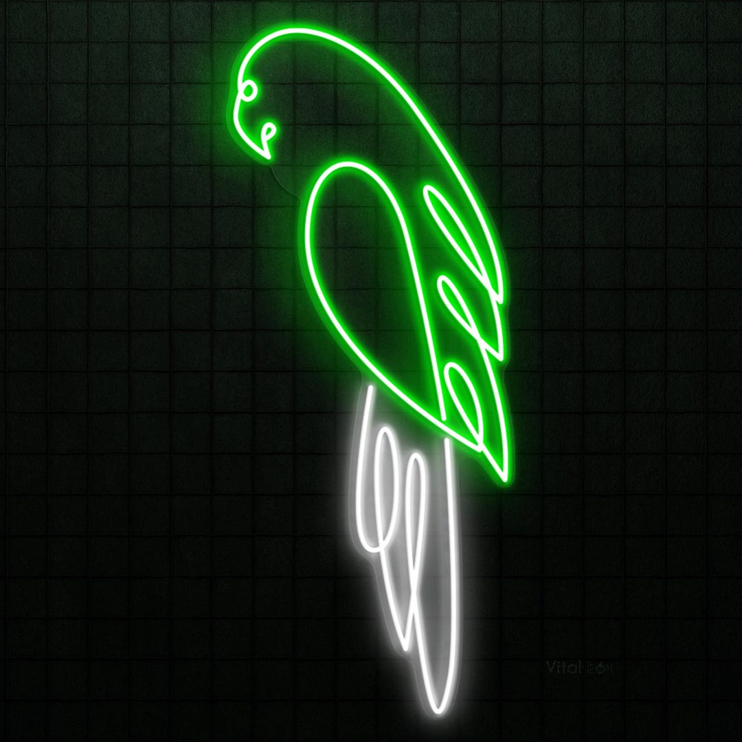 Parrot LED Neon Sign, Kids Room Decor, Macaw Wall Art - Etsy