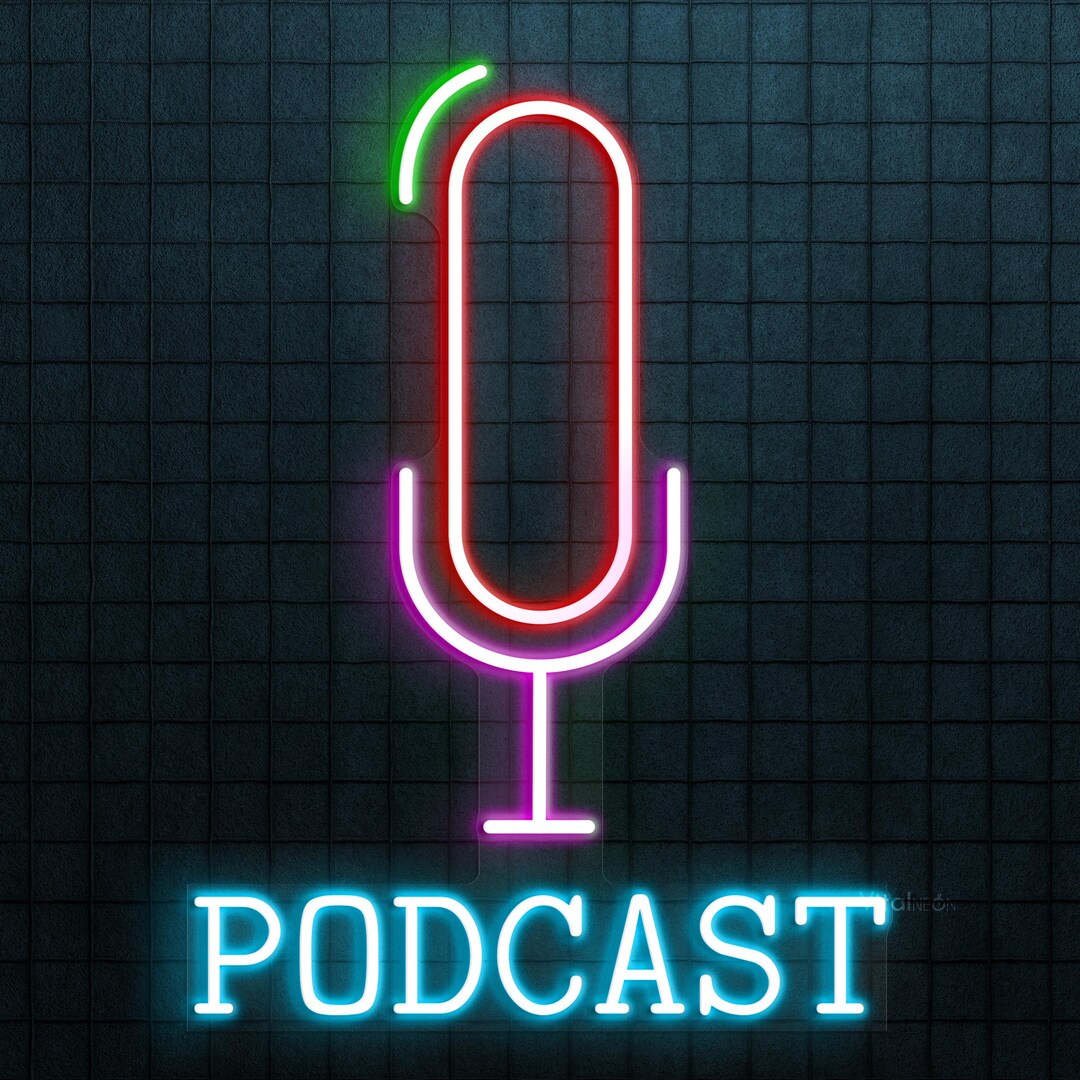 Podcast LED Neon Sign, Music Studio Wall Art, Talk Show Decor, Voice ...