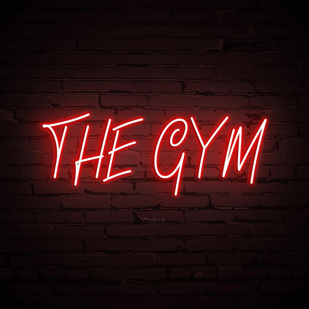 The Gym Neon Sign, the Gym LED Light, the Gym Light up Sign, Body ...