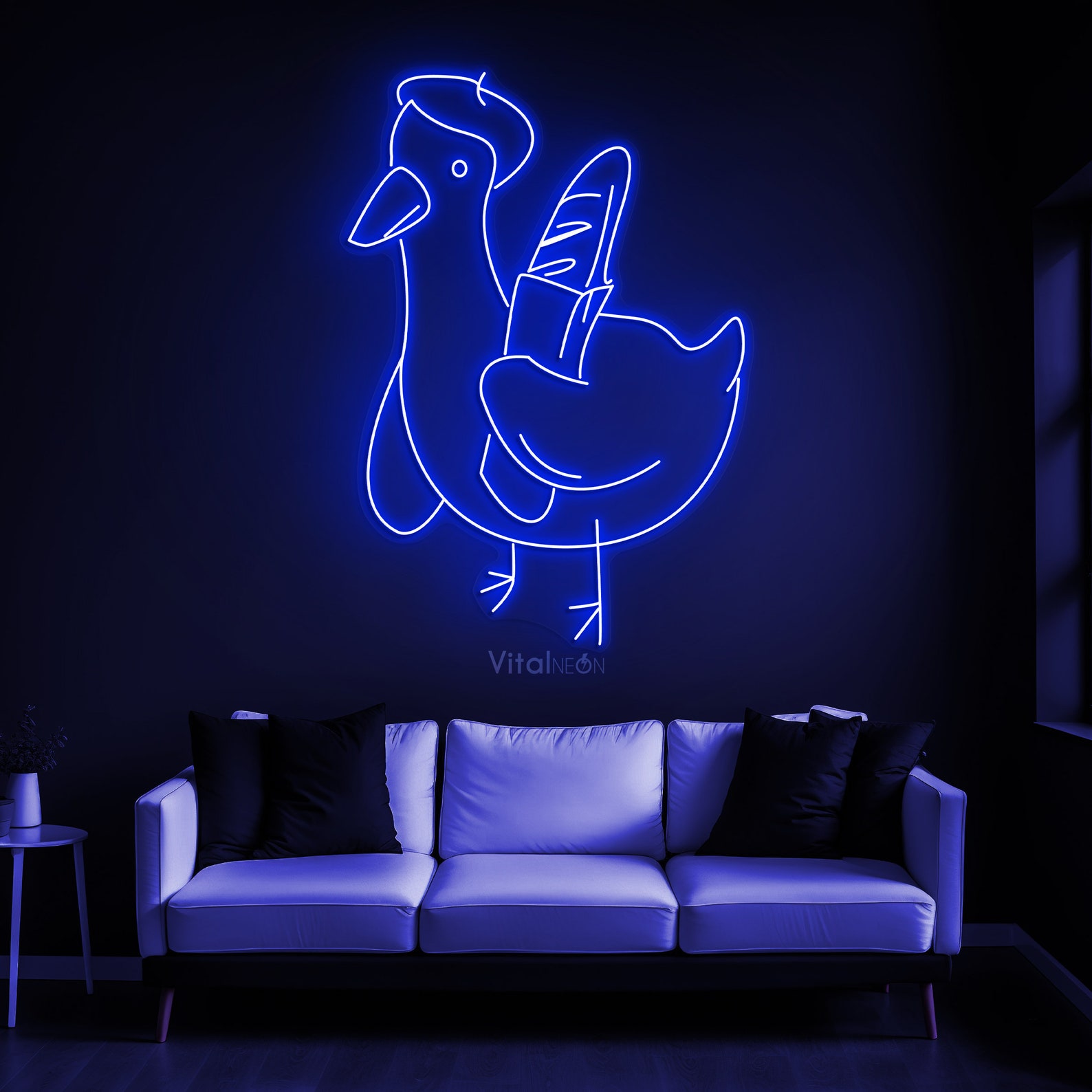 Duck Neon Sign, Animal Light for Kids' Room, Home Wall Art Decor, Cute ...