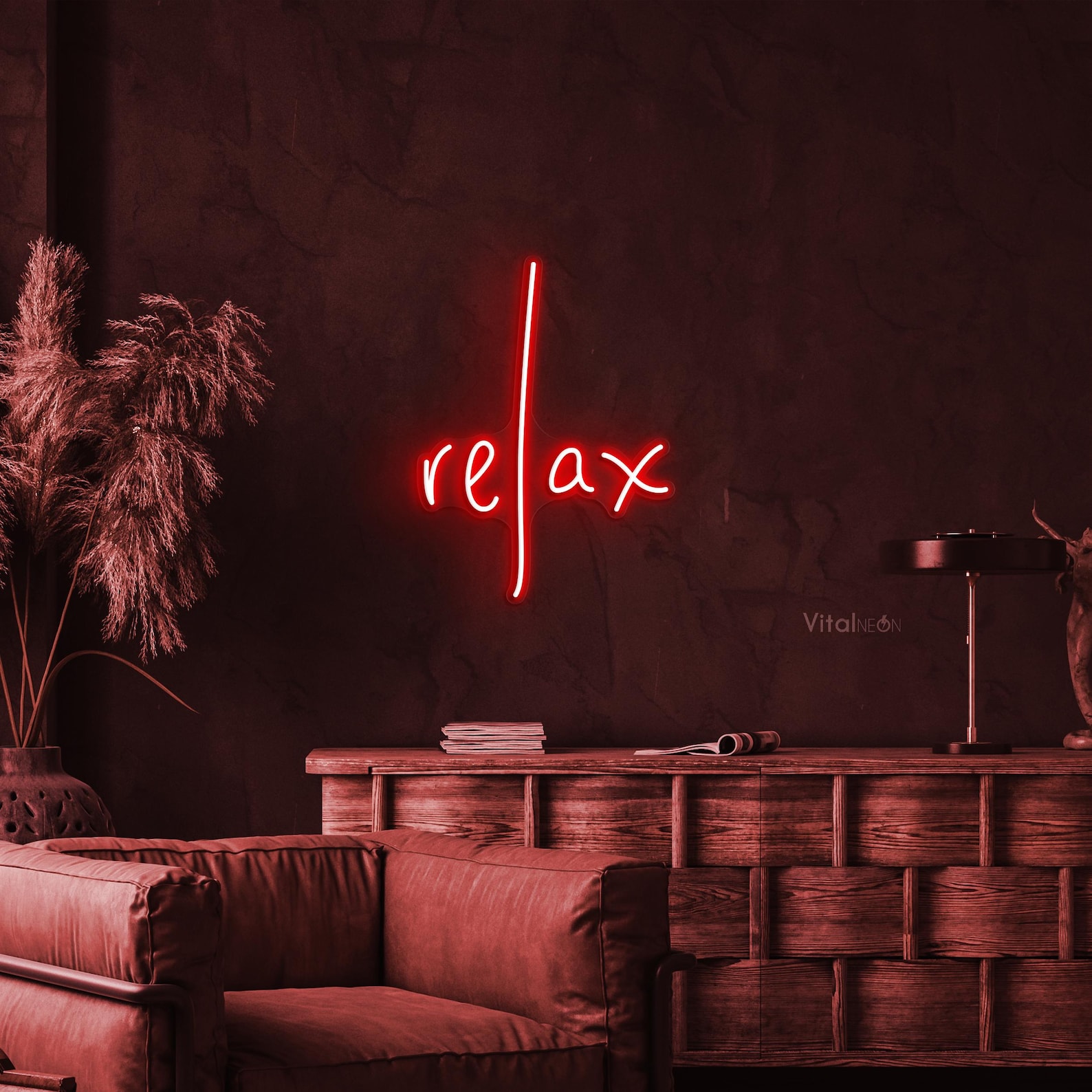 Relax Neon Sign LED Light Wall Art Home Bedroom Wedding Party Decor ...