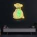 Money Bag Neon Sign, LED Wall Decor, CEO Office Decor - Etsy