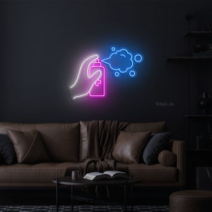 Spray Can Neon Sign, Spray Can LED Light, Street Art Decor for Artists ...